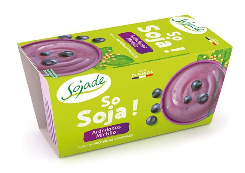 Yogures de soja 100% vegetales con un toque de arándanos ecológicos ...